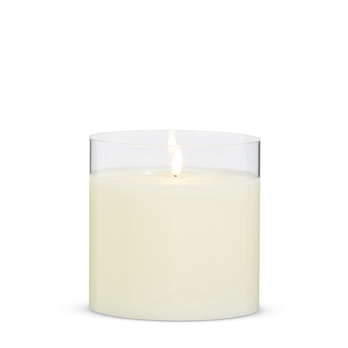 RAZ 6x6" Clear Glass Ivory Pillar Candle – Johnson Florist