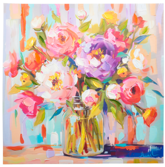 RAZ Large Floral Wall Art – Johnson Florist