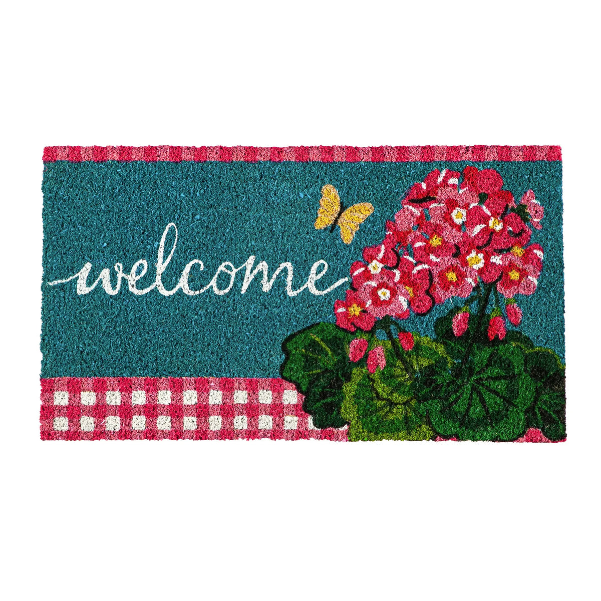 Spring Geraniums Coir Mat – Johnson Florist
